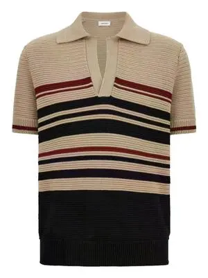 FERRAGAMO Cotton Polo Shirt - Neutrals