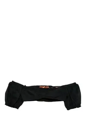 Ermanno Scervino Off-shoulder Cropped Top - Black