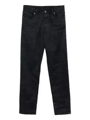 Zegna Logo-patch Trousers - Blue
