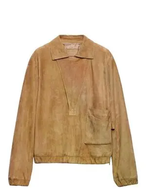 PRADA Suede Blouson Jacket
