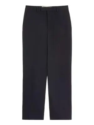 Valentino Garavani Wool Gabardine Trousers - Blue
