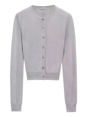 Loewe Fine-knit Cardigan - Grey