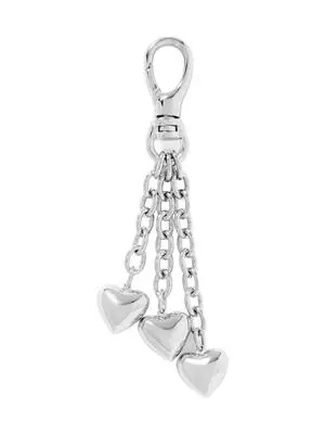ROXANNE ASSOULIN The Puffy Heart -tone Bag Charm - Silver