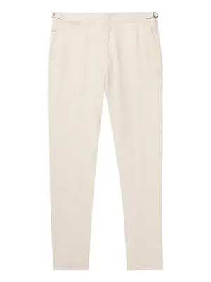 Orlebar Brown Griffon Tapered Linen Trousers - Neutrals