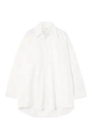 SLVRLAKE Cocoon Cotton-poplin Shirt - White