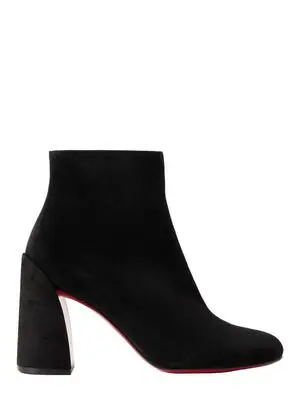 CHRISTIAN LOUBOUTIN Turela 85 Suede Ankle Boots - Black