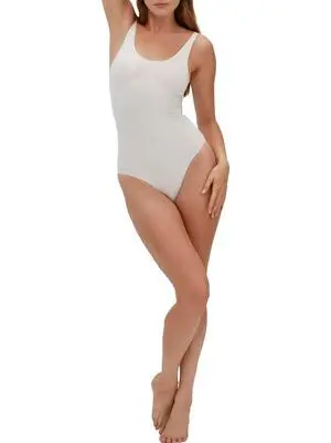 NOODY Seamless Forming Scoop Neck Bodysuit - Ivory