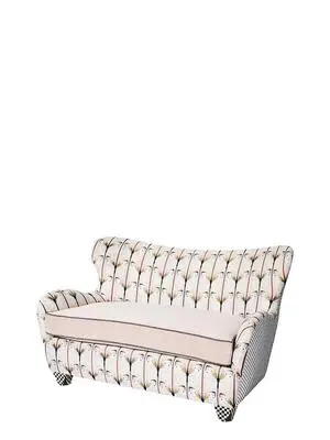 MACKENZIE-CHILDS Eternity Loveseat - White/multi