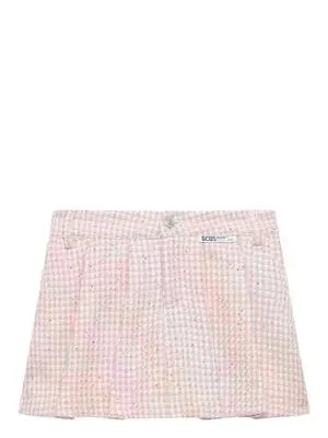 Gcds Pleated Mini Skirt - Pink