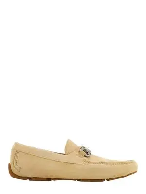 FERRAGAMO Suede Loafers - Neutrals