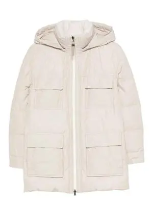Brunello Cucinelli Brunello Cucinelli Quilted Padded Coat Beige