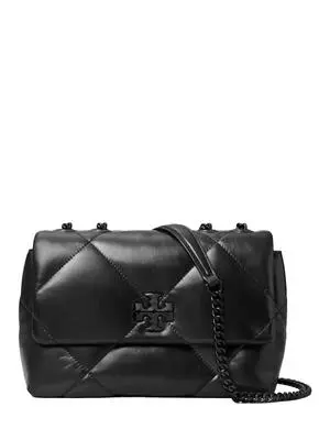 Tory Burch Kira Quilted Leather Shoulder Bag - Black
