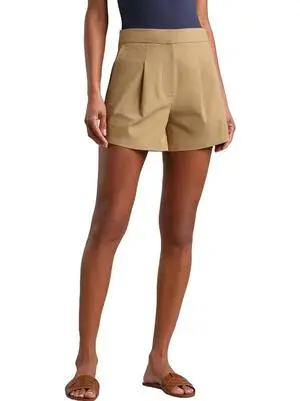 RHONE Pleated Commuter Shorts - Sedona Khaki