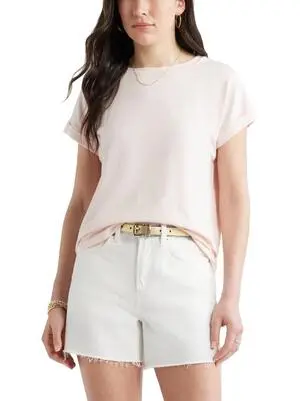 Caslon Cuffed Dolman Sleeve T-shirt - Pink Fresco