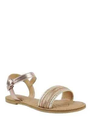 CANDIE'S Ankle Strap Sandal - Light Gold