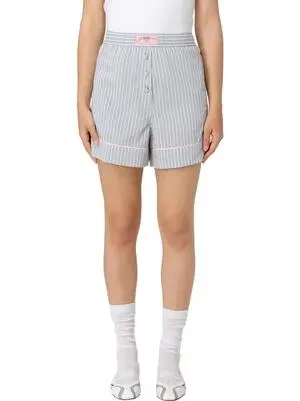 GANNI Striped Shorts - Blue