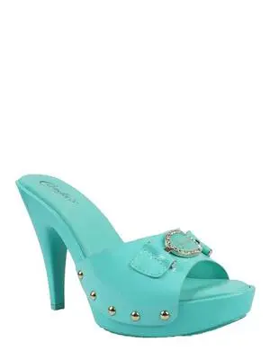 CANDIE'S Lorenna Platform Sandal - Green