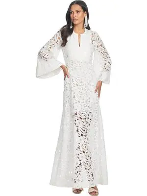 SACHIN & BABI SACHIN & BABI Cynthia Floral Lace Gown With Sequins