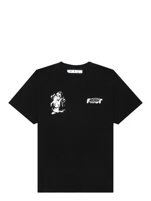 Off-White Kiss 21 Short-sleeve Over Tee /white - Black