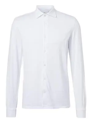 Fedeli Jason Cotton Jersey Shirt - White