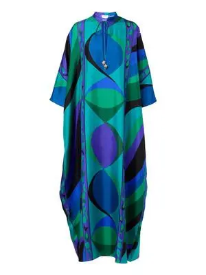 Emilio Pucci Iride Silk Kaftan - Multicoloured