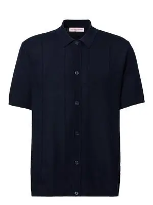 Orlebar Brown Tiernan Cotton Polo Shirt - Blue