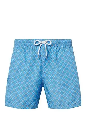 Fedeli Madeira Floral Swim Trunks - Blue
