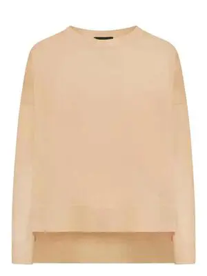 ROBERTO COLLINA Oversized Crew-neck Sweater - Brown