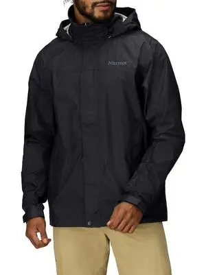 MARMOT Precip® Waterproof Hooded Jacket - Black