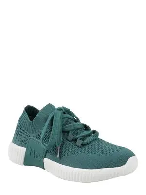NATIONAL COMFORT Ainslee Knit Sneakers - Dark Green Fabric