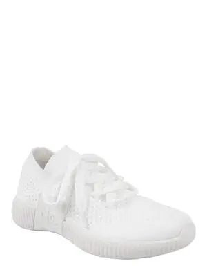 NATIONAL COMFORT Ainslee Knit Sneakers - White Fabric