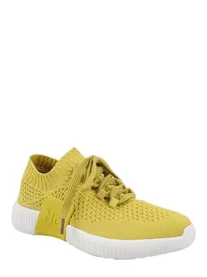 NATIONAL COMFORT Ainslee Knit Sneakers - Yellow Fabric