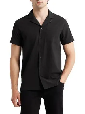 W.R.K Crinkle Camp Shirt - Black