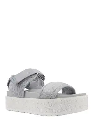 NATIONAL COMFORT Platform Sandal Light Grey