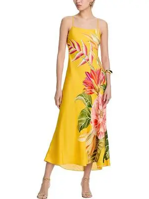 Farm Rio Printed Maxi Dress - Spring Awakening Yellow