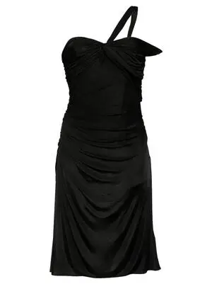 TOM FORD Twisted One-shoulder Midi Dress - Black