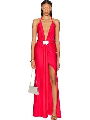 SHANI SHEMER Olesia Maxi Dress - Raspberry
