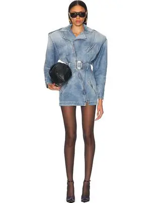 Alexandre Vauthier Denim Mini Dress - Indigo