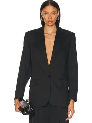 Alexandre Vauthier Satin Tailoring Blazer - Black