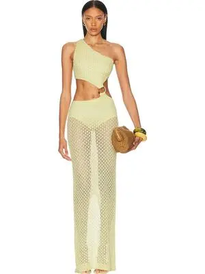 BANANHOT Brie Crochet Dress - Daisy Yellow