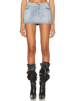 Alexandre Vauthier Denim Mini Skirt - Indigo