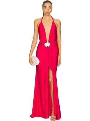 SHANI SHEMER Olesia Maxi Dress - Raspberry