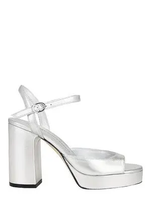 STUART WEITZMAN Dayna Ii Platform Sandal - Silver