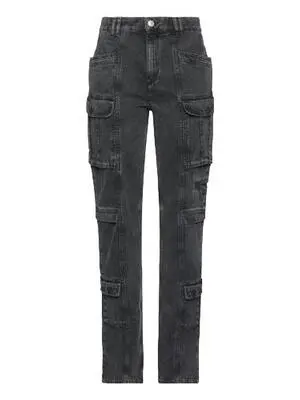Isabel Marant Cotton Straight-leg Jeans - Black