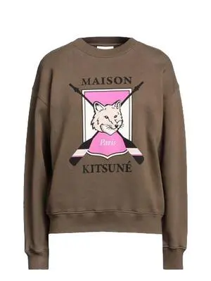 Maison Kitsuné Cotton Fleece Sweatshirt - Green