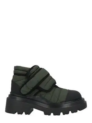 Plan C Padded Ankle Boots - Green