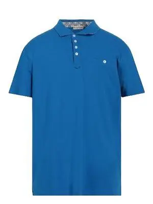 CASHMERE COMPANY Polo Shirt Size Cotton - Blue