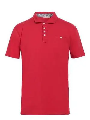 CASHMERE COMPANY Polo Shirt Size Cotton - Red