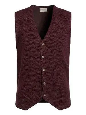 BROOKSFIELD Knitted Sleeveless Cardigan - Purple