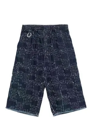 ÉTUDES STUDIO Jacquard Shorts - Blue
